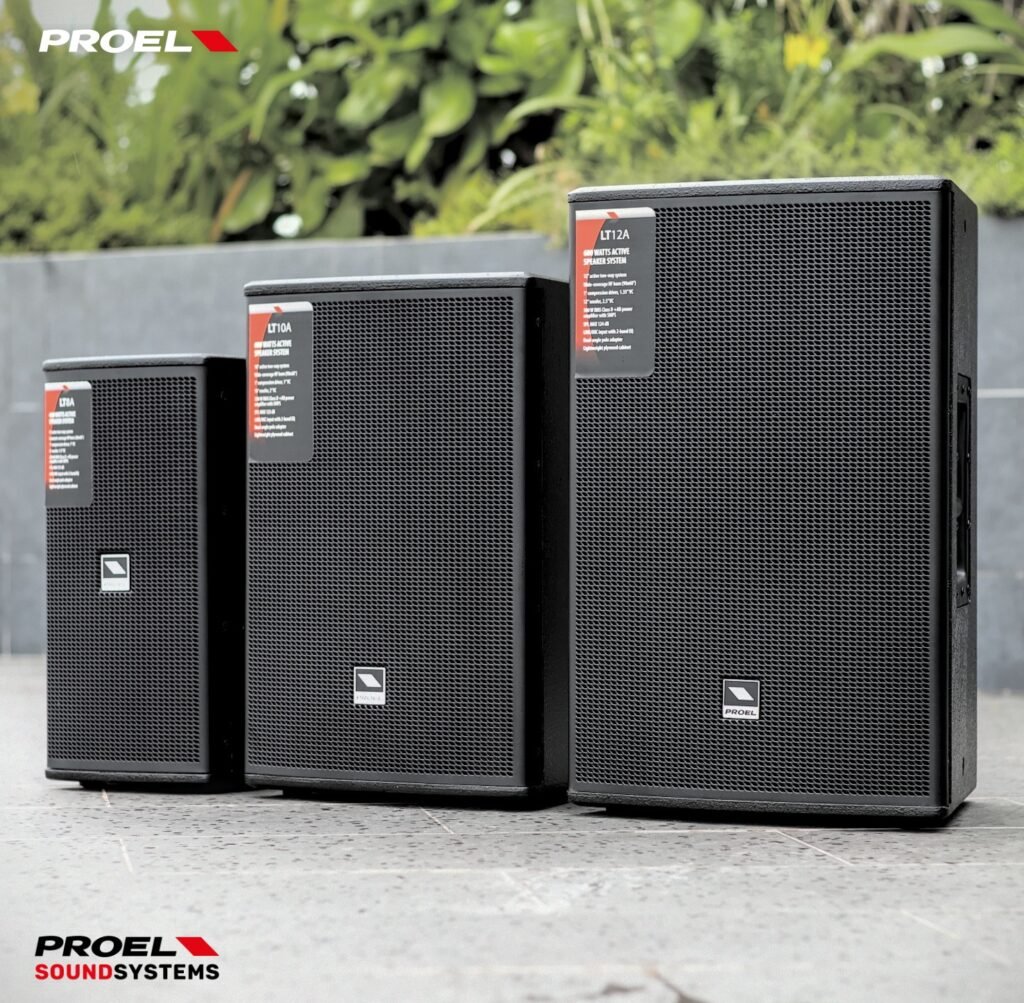 PROEL LT8A LITE Series Active 2-Way 8″ 400W Powered Active Loudspeaker ...