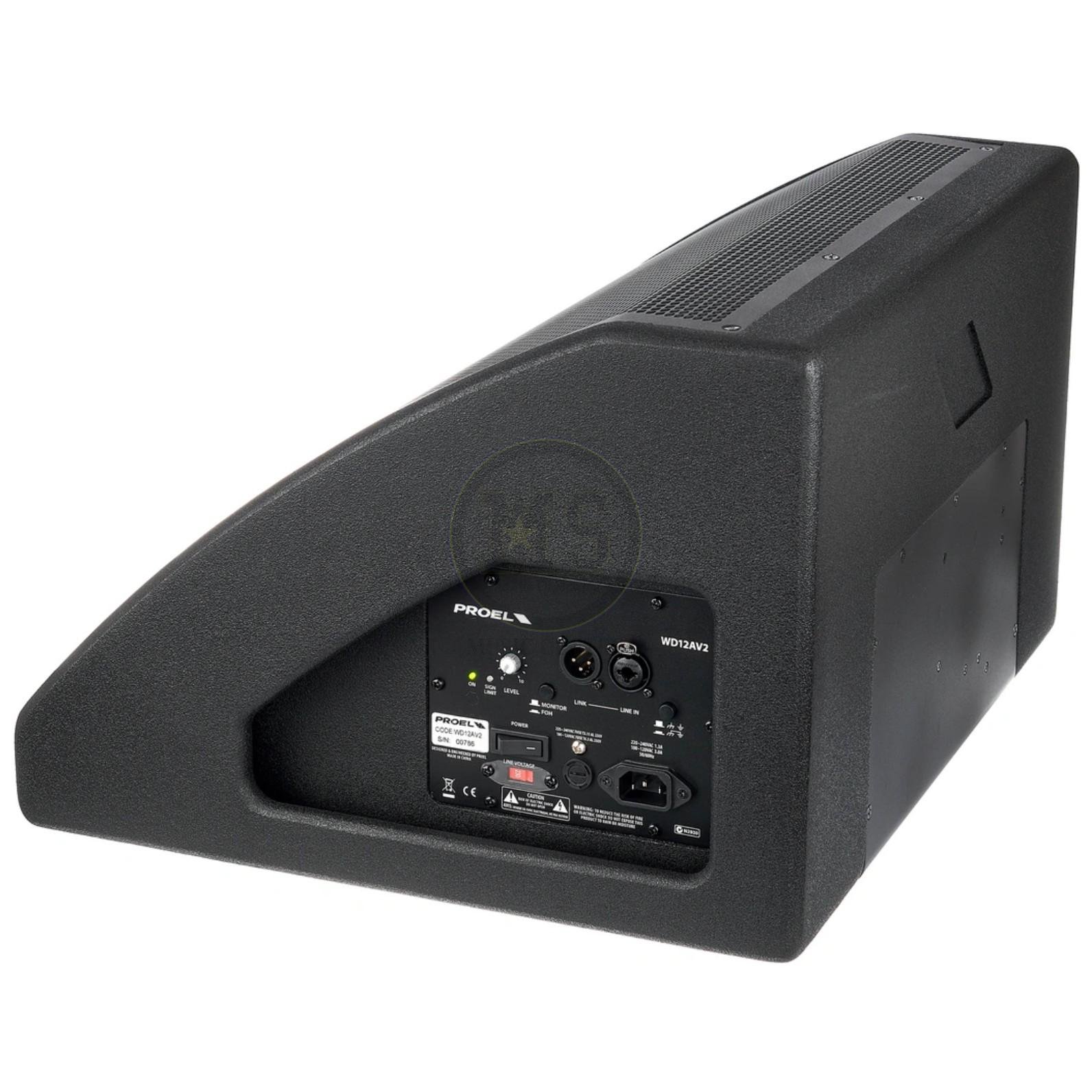 Proel WD12AV2 WEDGE Series Active 2-Way Coaxial 12″ Stage Monitor - The ...